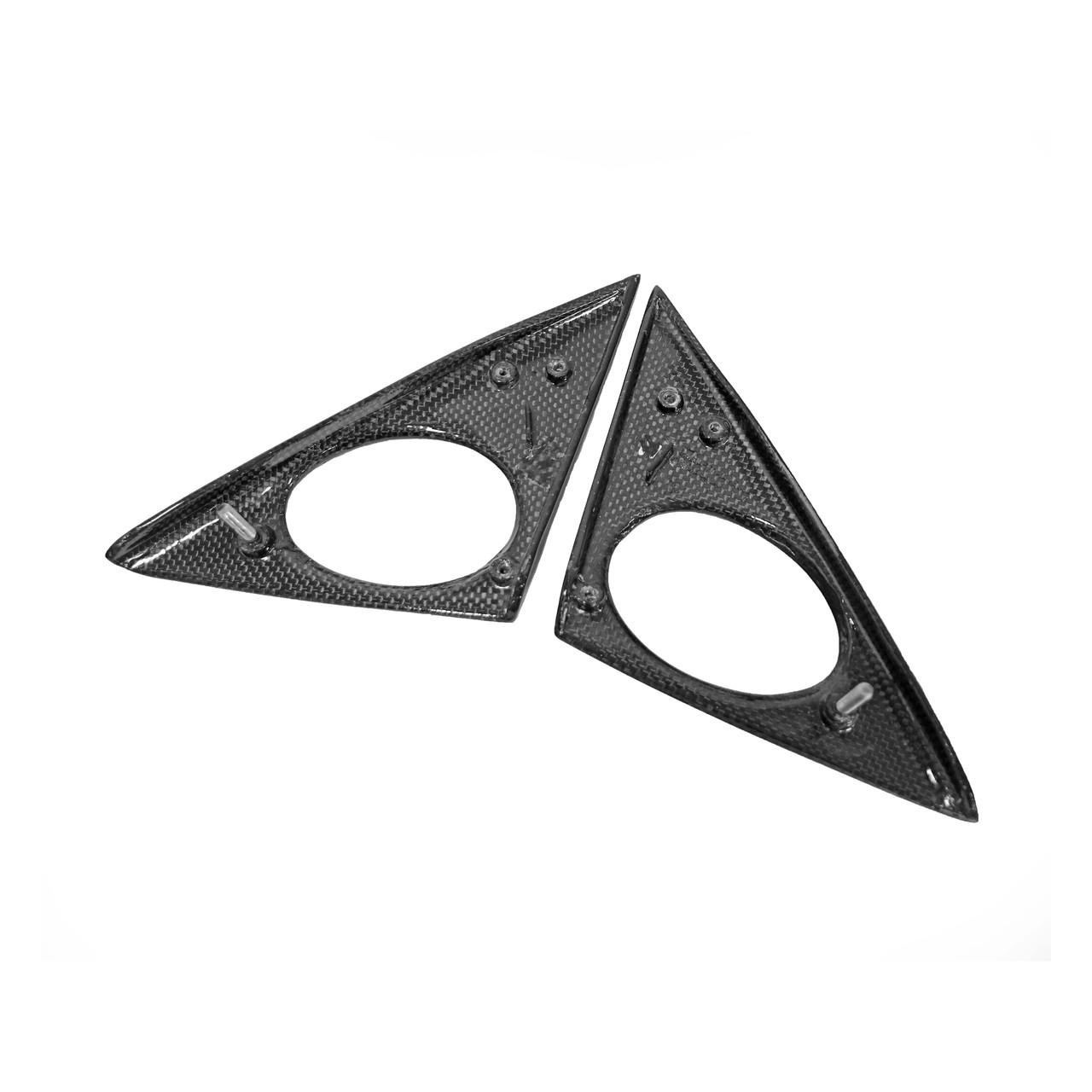 Carbon Fiber Outer Mirror Triangle Trim 360 Ferrari - Corsa Crew