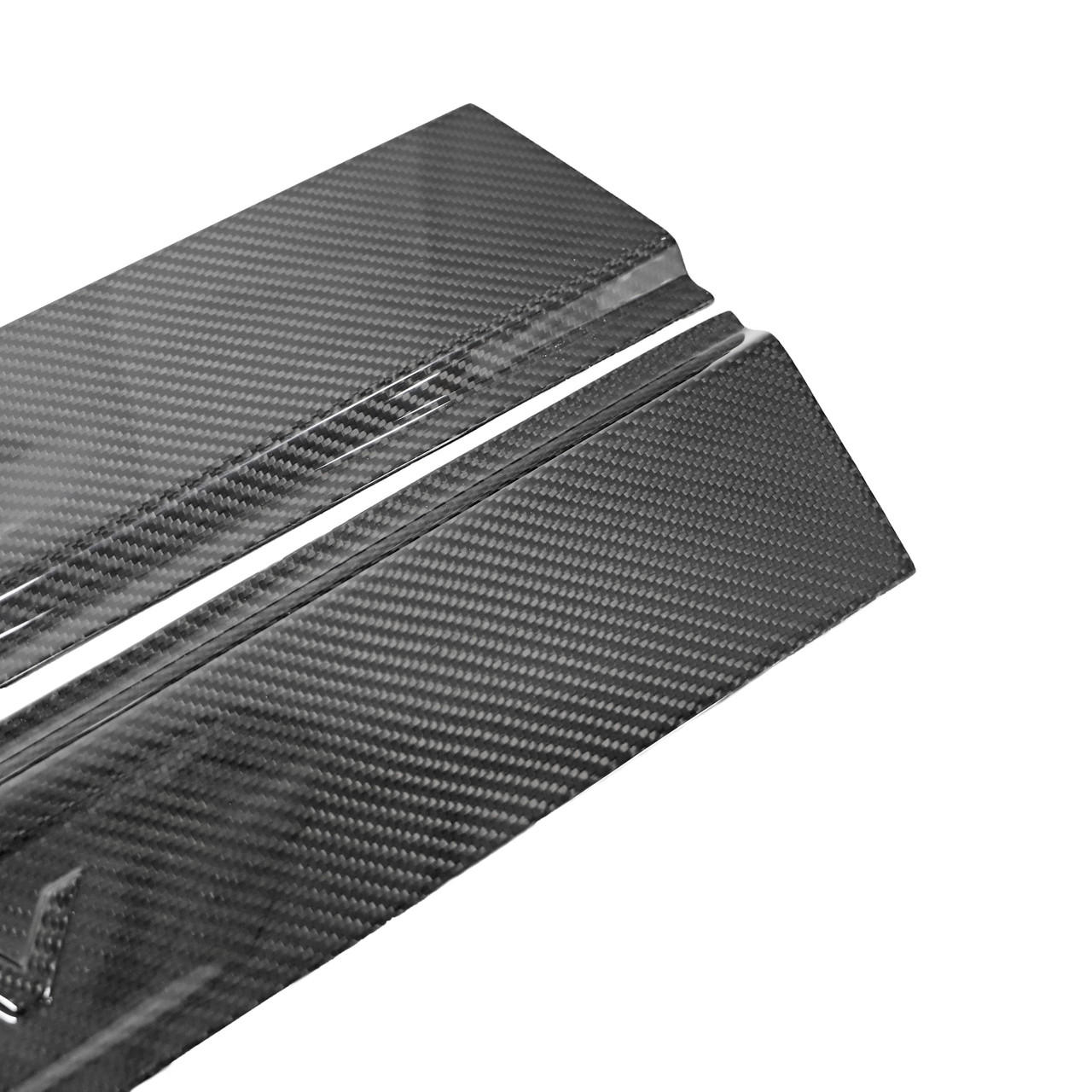 Carbon Fiber Embossed Door Sills - Lamborghini Aventador - Corsa Crew