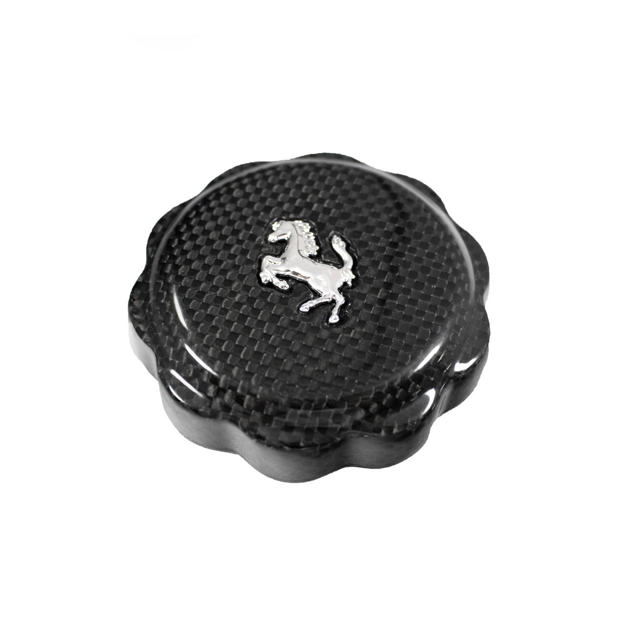 Carbon Fiber Oil Cap Cover w/ Cavallino - Ferrari F12 Berlinetta ...